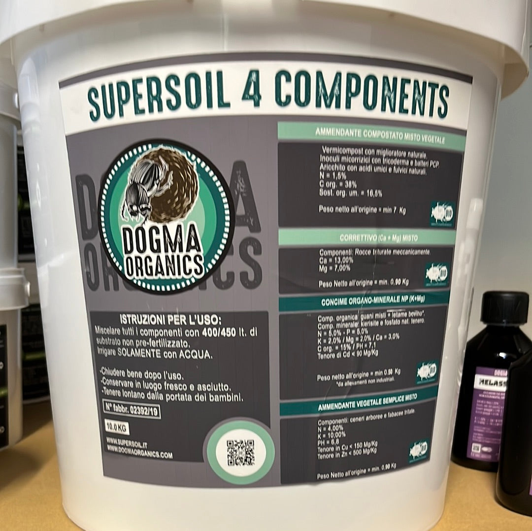 Super Soil 4 Components Mix Extra Large | for 400l of soil – Roots Farms